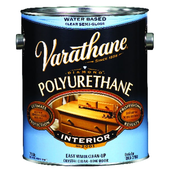 Varathane Varathane Ultimate Semi-Gloss Crystal Clear Water-Based Polyurethane 1 gal 200131 | Zoro